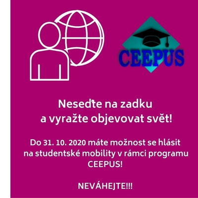 Přihlašte se na stáž CEEPUS! - Fakulta regionálního rozvoje a ...